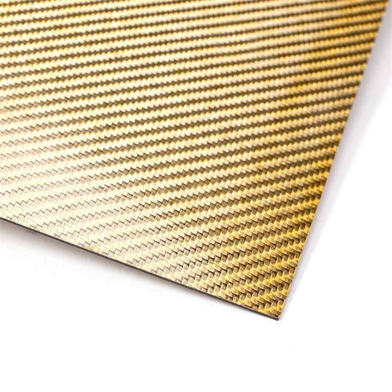 Golden Carbon Fiber Sheet
